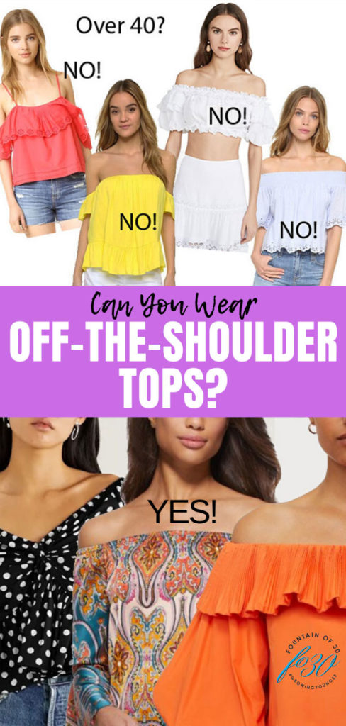 How To Wear The Off-The-Shoulder Top Trend Over 50 - fountainof30.com