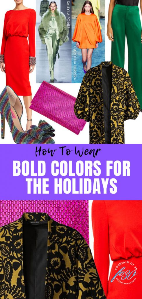 How To Wear Bold Colors For Your Holiday Look - fountainof30.com