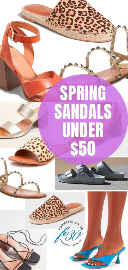 The Best Sandals Under $50 and How To Style Them - fountainof30.com