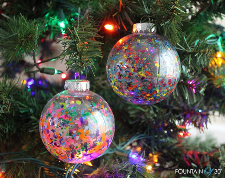 Melted Crayon Christmas Tree Ornaments DIY: So Easy To Make ...