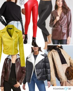 Look for Less: The Bold Faux Leather Trend for Fall - fountainof30.com