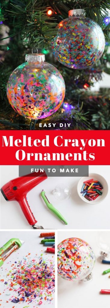 Melted Crayon Christmas Tree Ornaments DIY: So Easy To Make ...