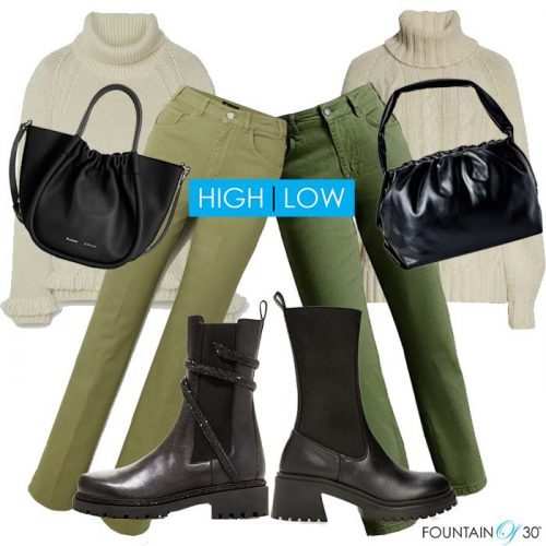 How to Style a Comfy and Casual Fall Outfit High and Low - fountainof30.com