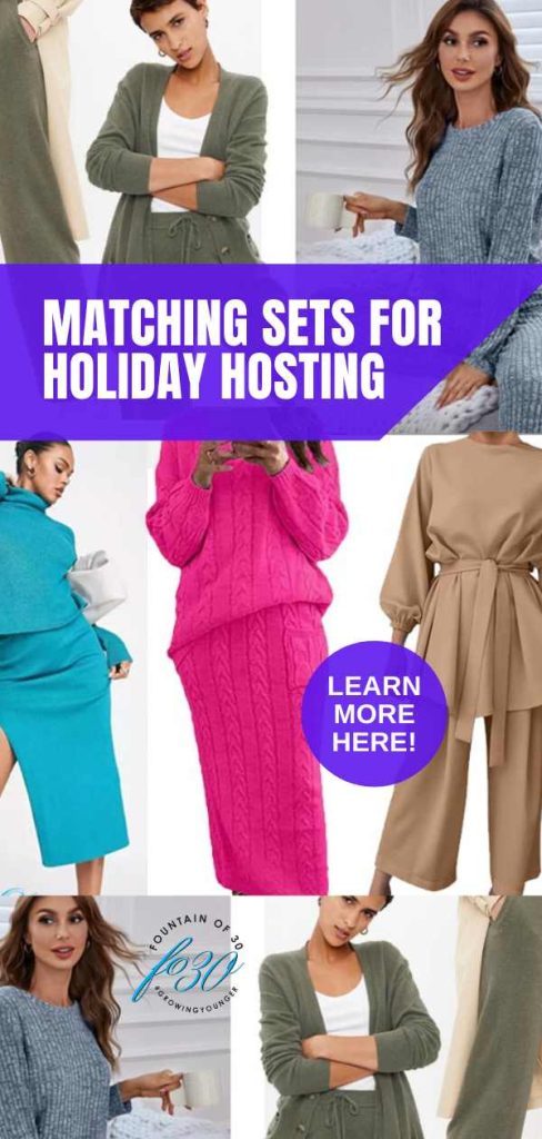 Best Ways To Wear Cozy Matching Sets For Holiday Hosting - fountainof30.com
