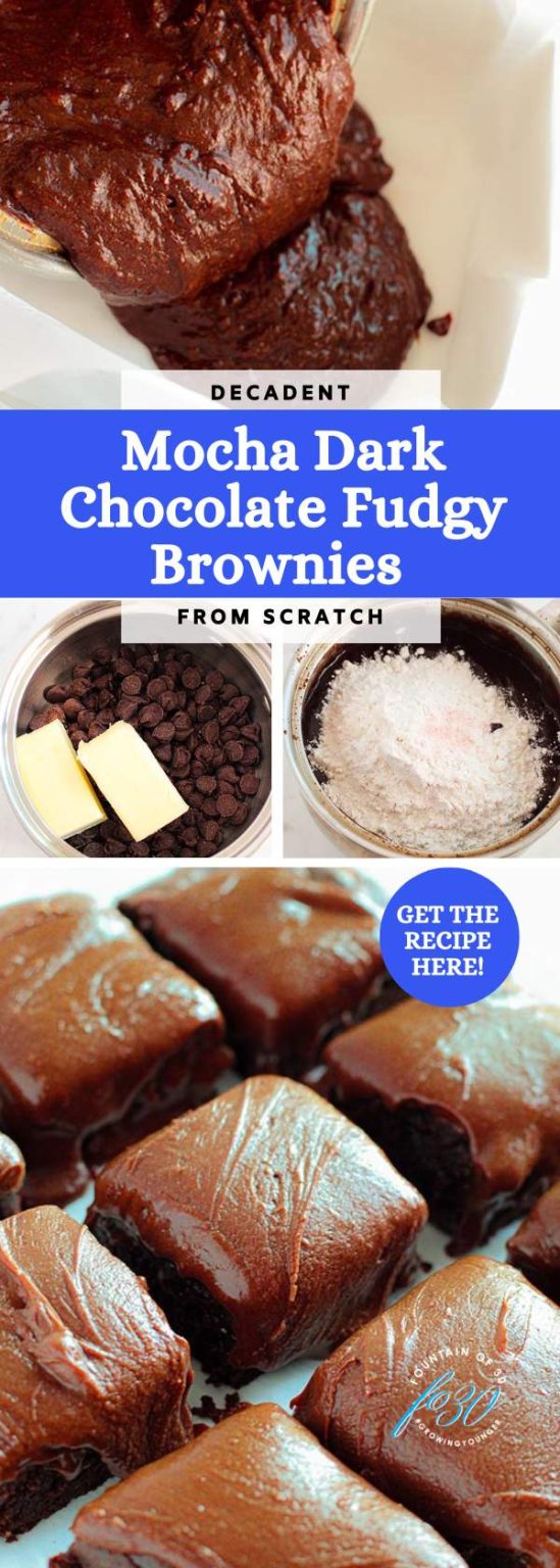 How to Make The Best Mocha Dark Chocolate Fudgy Homemade Brownies ...