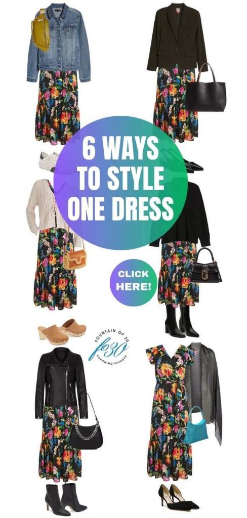 6 Different Ways To Style A Dress for Women Over 50 - fountainof30.com