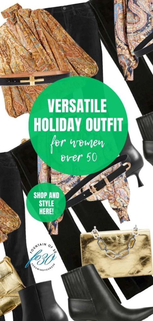 A Fall/Winter Holiday Outfit for Women Over 50: Style It High or Low ...