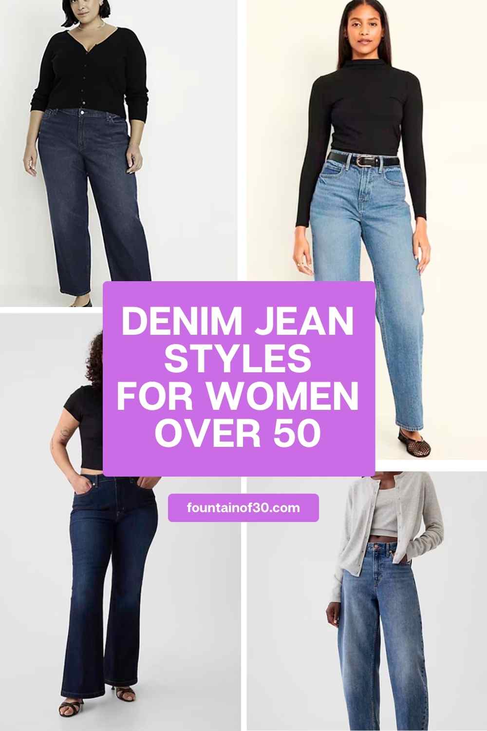 The Best Denim Styles for Women Over 50: Perfect Jeans for Every Shape ...