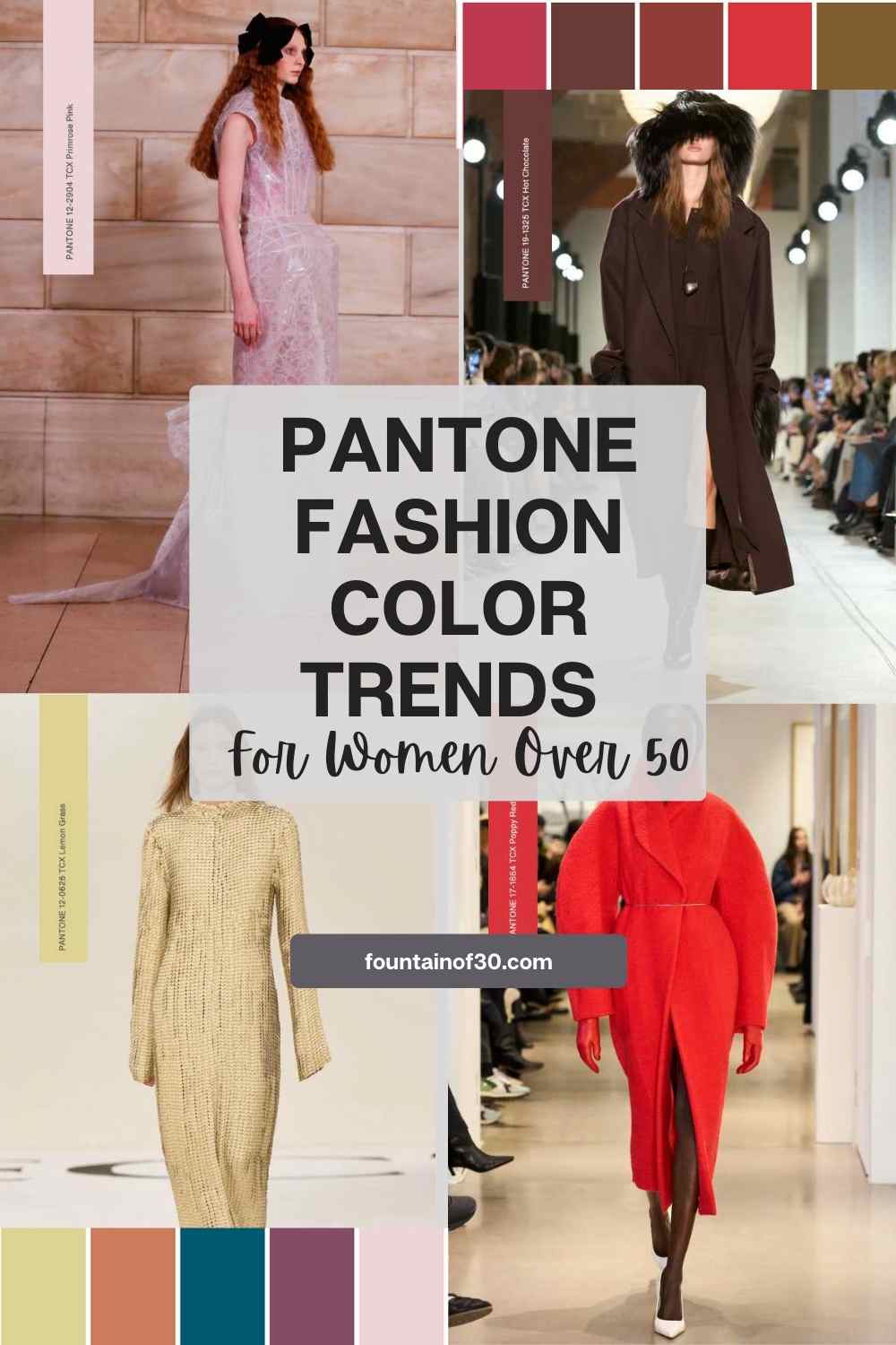 Pantone’s Top 10 NYFW Fashion Color Trends for Fall 2025 / Winter 2026 ...