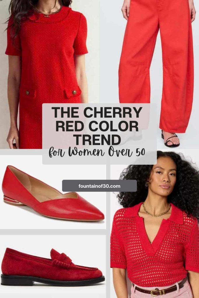 Delicious Fall 2025 Color Trend: Cherry Red Fashion for Women Over 50 ...