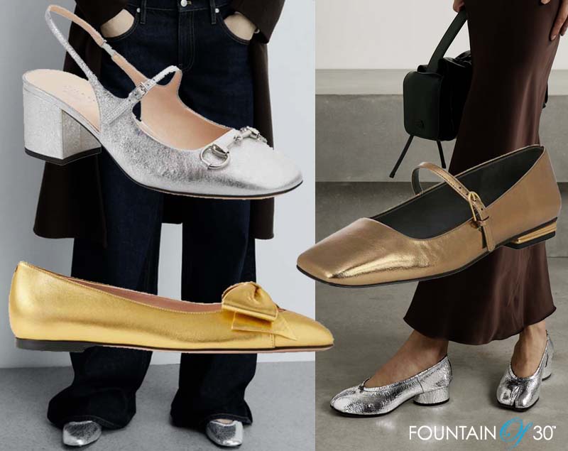 How to Wear Metallic Shoes for Fall 2025: Best Styles for Women Over 50 ...